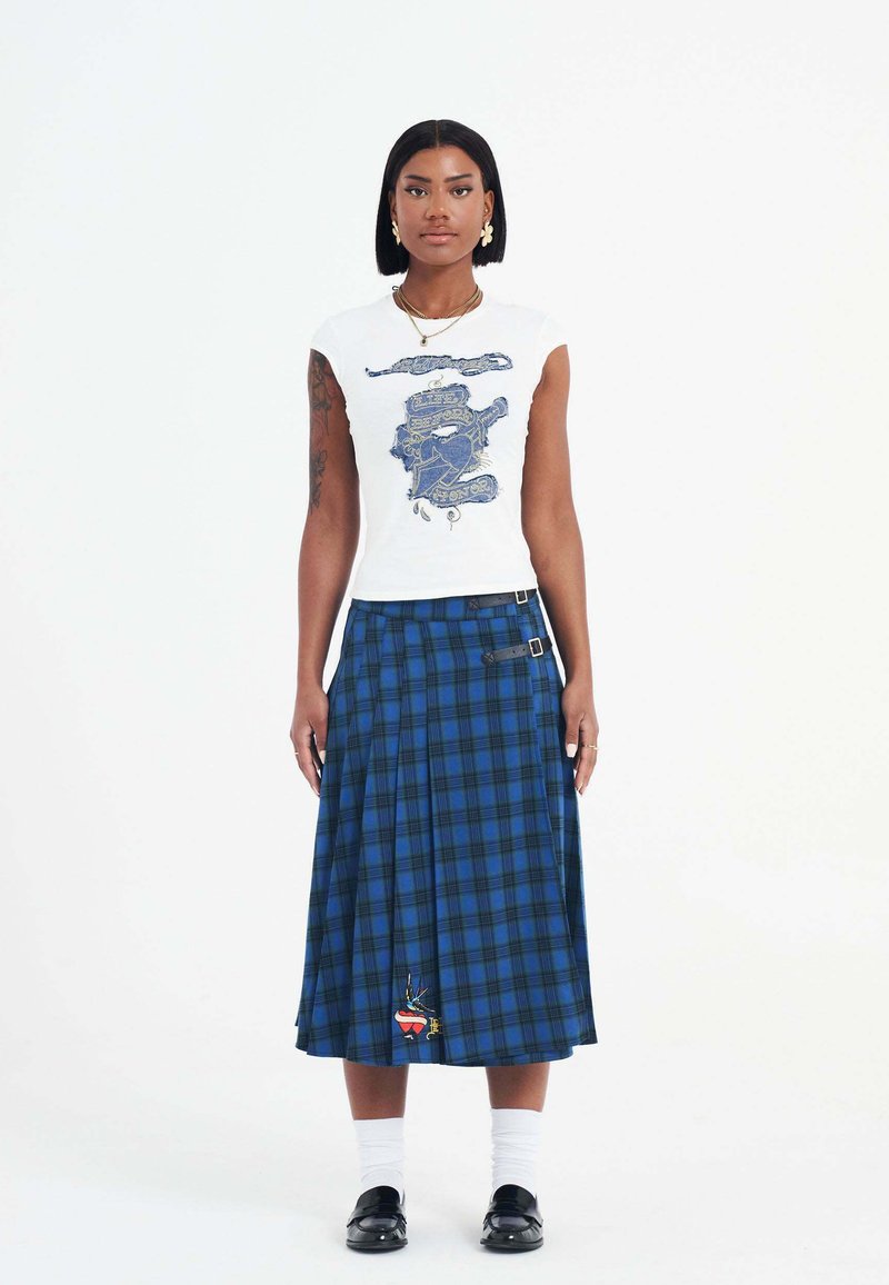 Ed Hardy LOVE BIRD KILT MIDI - A-lijn rok - blue/blauw - Zalando.be
