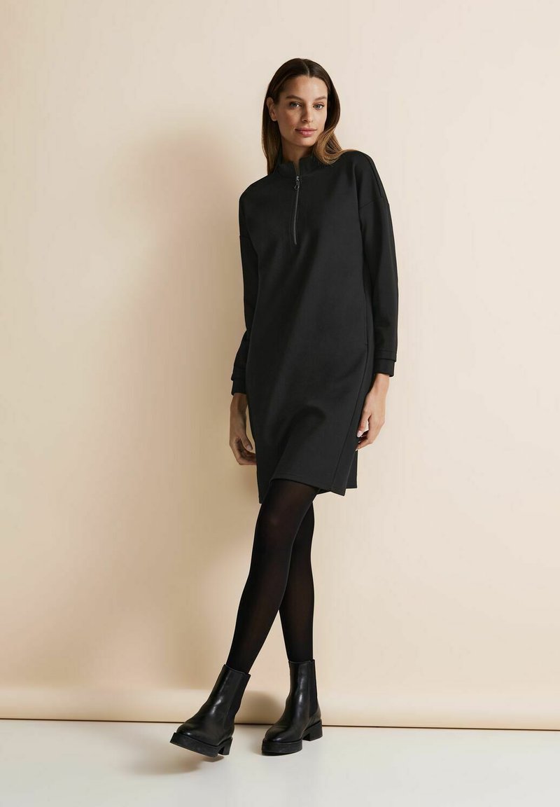 Street One ZIPPER TROYER - Robe pull - schwarz/noir - ZALANDO.FR
