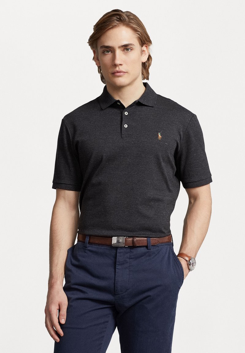 Polo Ralph Lauren SOFT COTTON POLO SHIRT - Polo - black marl heather/nero - Zalando.it