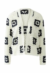 Oui CROCHET - Strickjacke - white blue/blau - Zalando.at