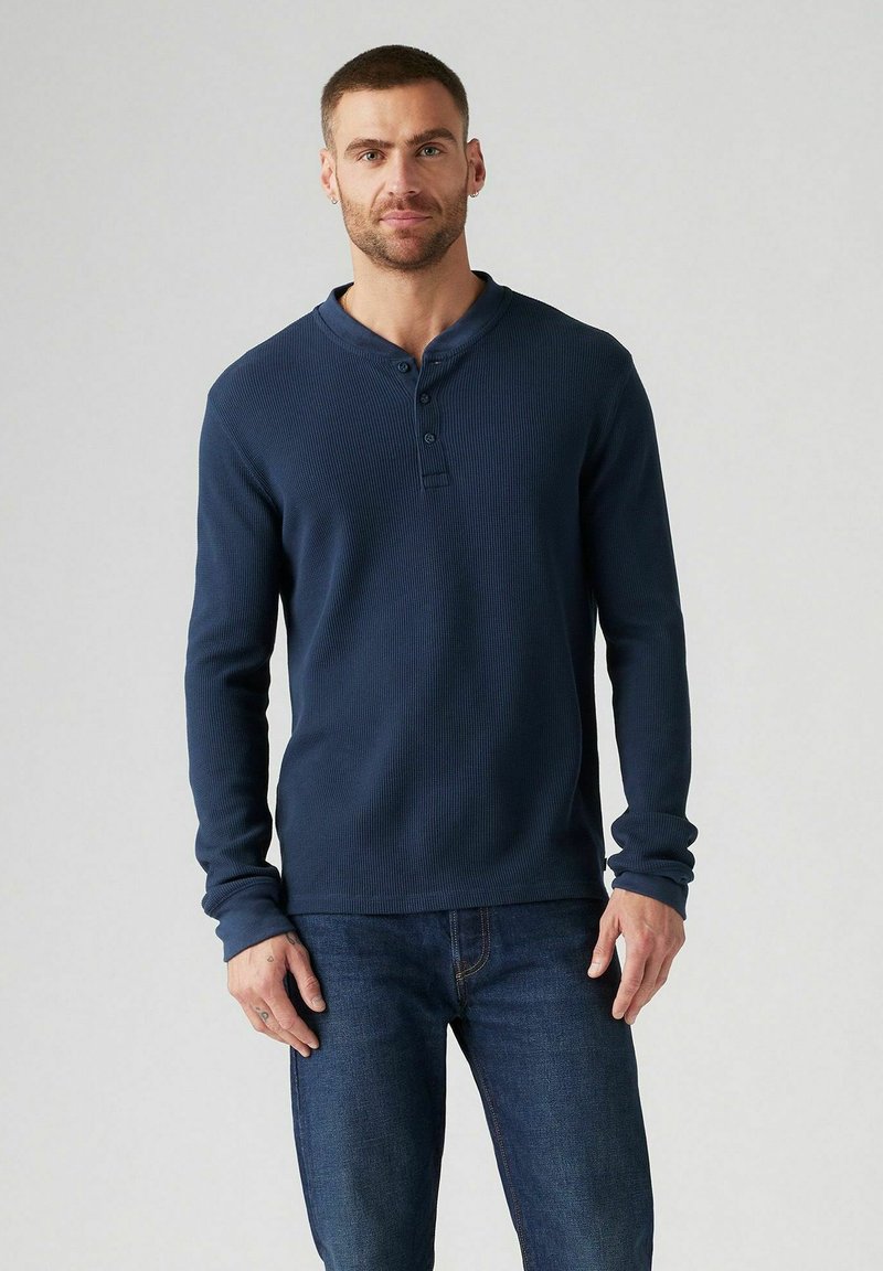 Levi's® THERMAL HENLEY - Langærmet T-shirt - navy blazer/mørkeblå ...