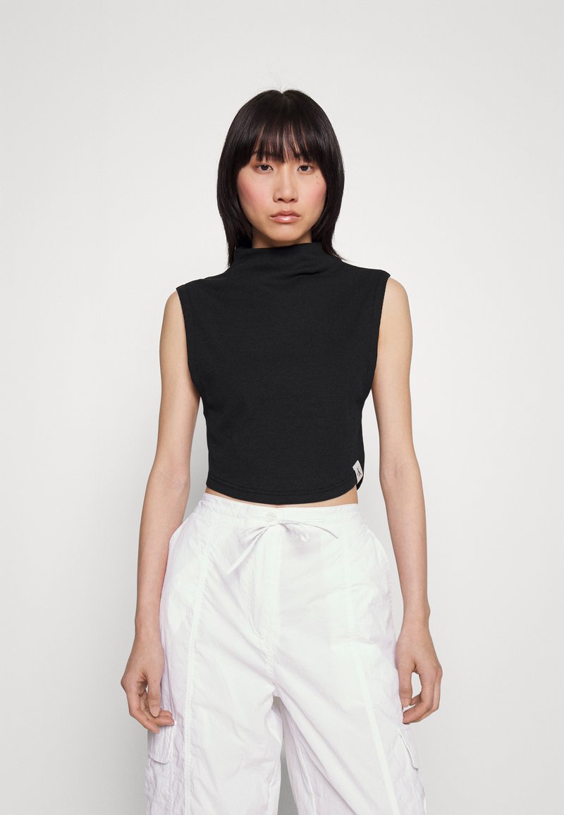 Calvin Klein Jeans MOCK NECK TANK - Top - ck black/black - Zalando.ie