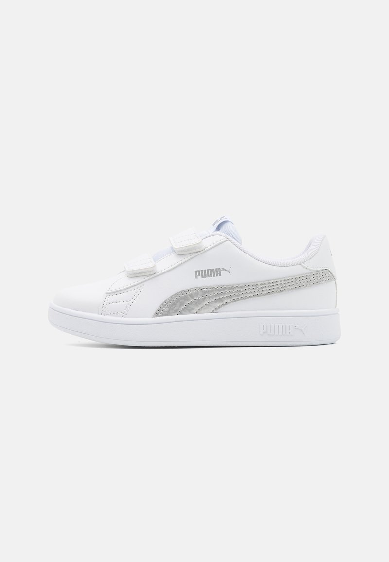 Puma SMASH V2 METALLICS UNISEX - Sneaker low - white/glacial gray ...