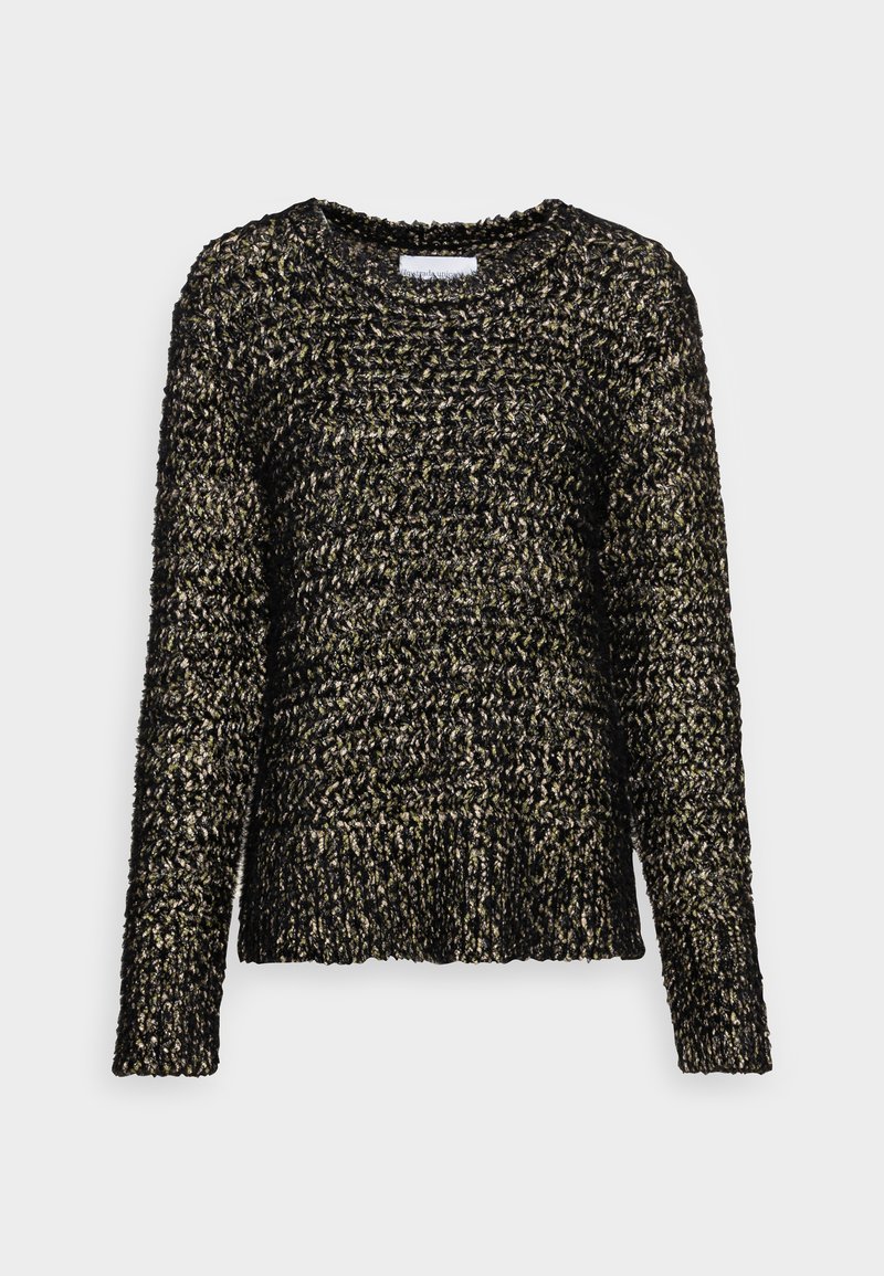 La Strada Unica DAFINA O NECK - Pullover - black/military olive ...