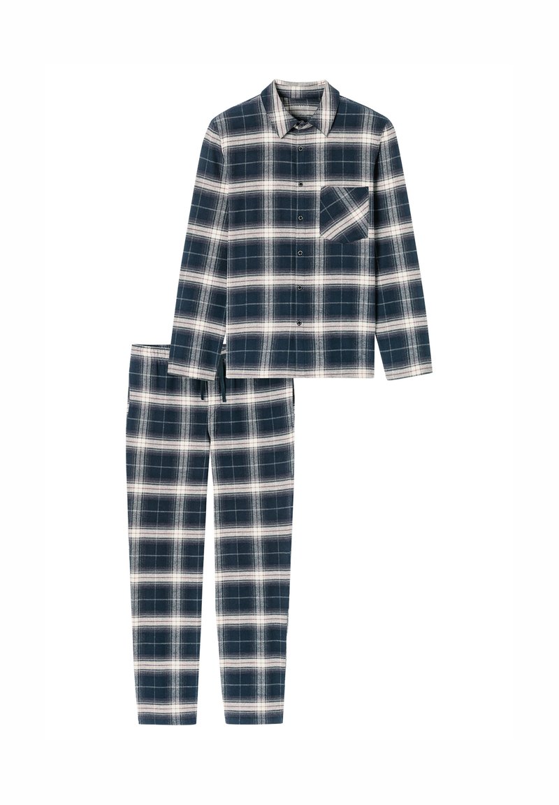 Schiesser LANG SET - Nachtwäsche Set - nachtblau/dunkelblau - Zalando