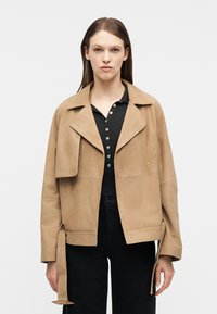 Marella EPOCA GIACCA - Kožnata jakna - naturale/boja pijeska - Zalando.hr