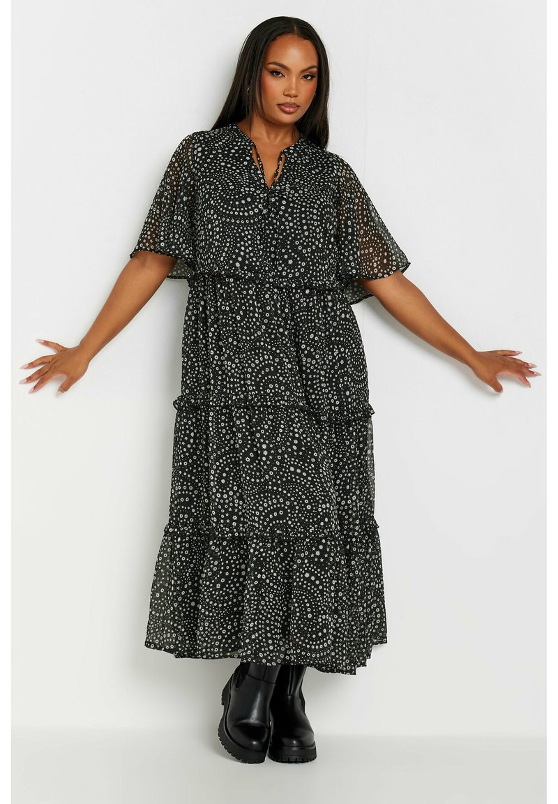 Yours Clothing Maxikleid - black/anthrazit - Zalando.de