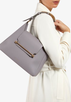 Strathberry MOSAIC SHOPPER - Shopper - frost grey vanilla stitch/grijs ...