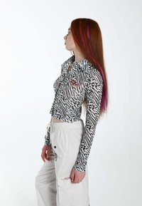 Ed Hardy LOVE-IS-MYSTERY - Overhemdblouse - zebra print/zwart - Zalando.nl