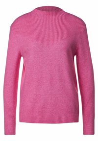 Street One MIT RIPPSTRICK - Strickpullover - pink/pink meliert - Zalando.de