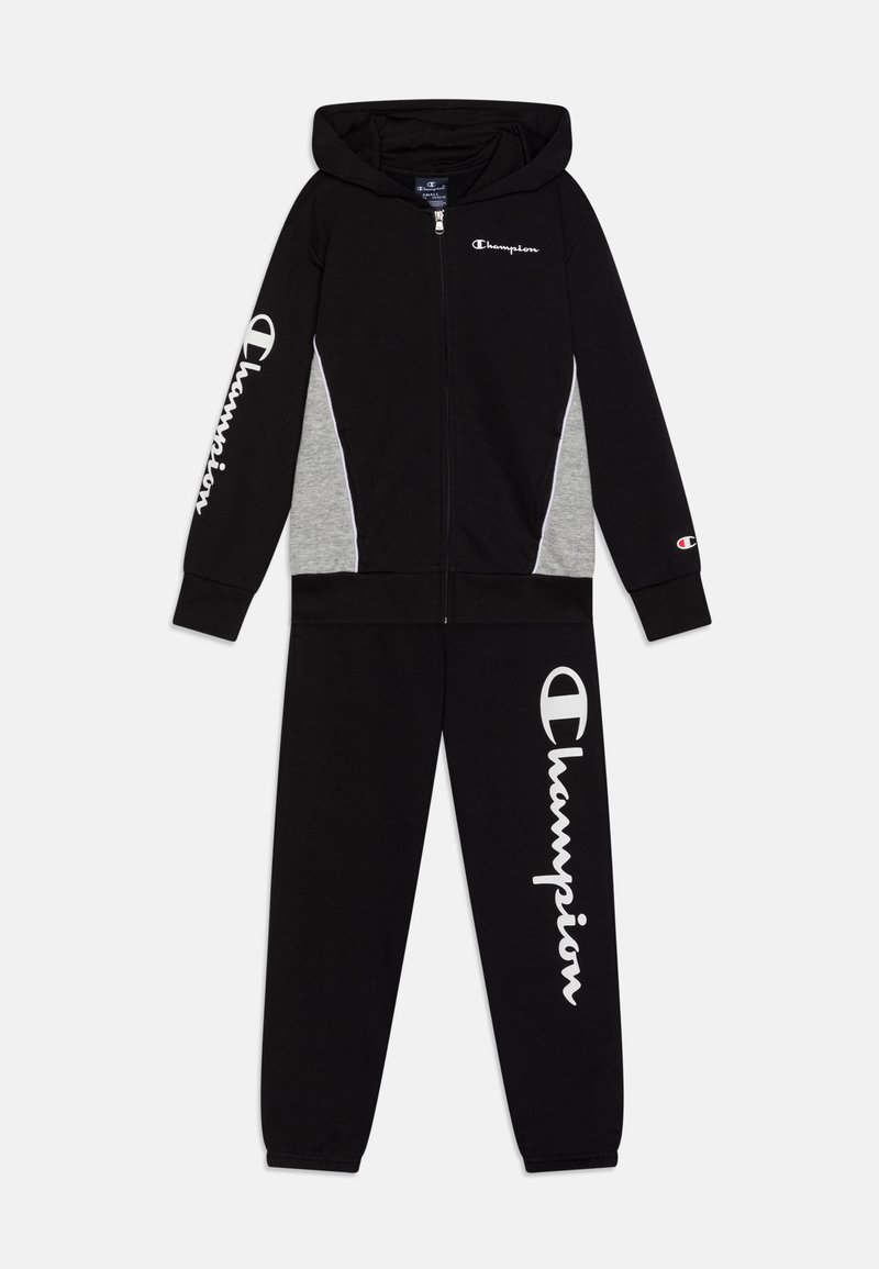 Champion HOODED FULL ZIP UNISEX SET - Træningssæt - black/sort - Zalando.dk