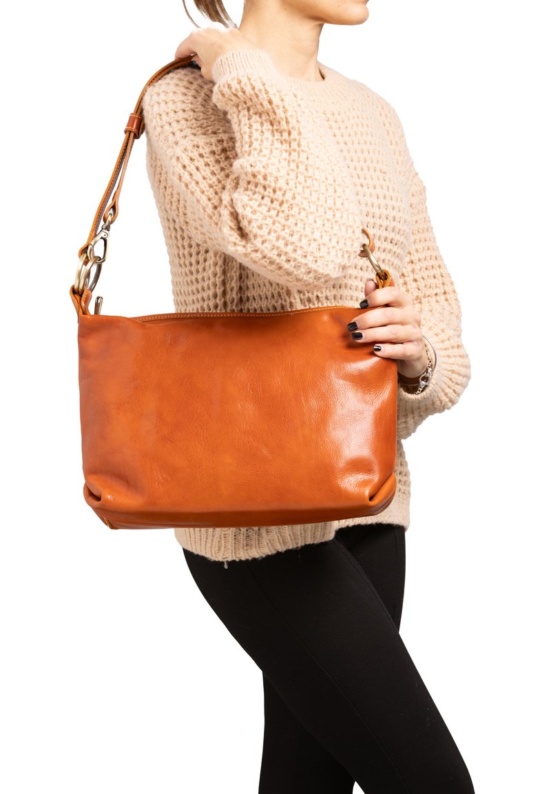 Viola Castellani SHOULDER - Handtasche - cognac - Zalando.de