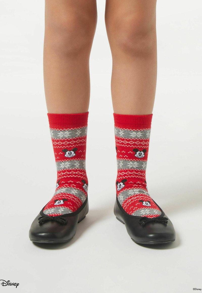 Calzedonia MICKEY MOUSE DISNEY CHRISTMAS - Socks - rot rosso grigio ...
