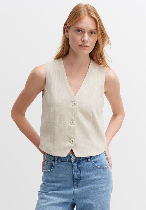 Kaffe BPALYA SHORT WAISTCOAT QUILTED VEST JACKET - Weste - amphora ...