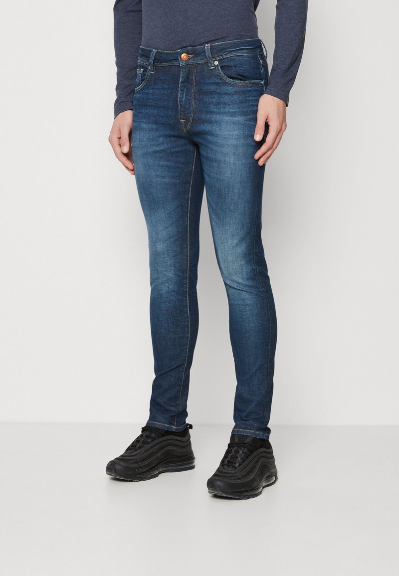 Selected Homme SLH175 LEON - Jeans Skinny Fit - dark blue denim/dark ...