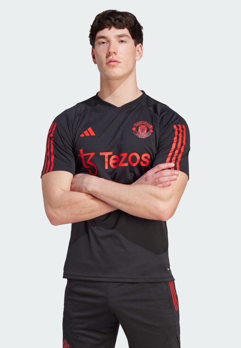 adidas Performance MANCHESTER UNITED TIRO 23 - Football shirt - black ...