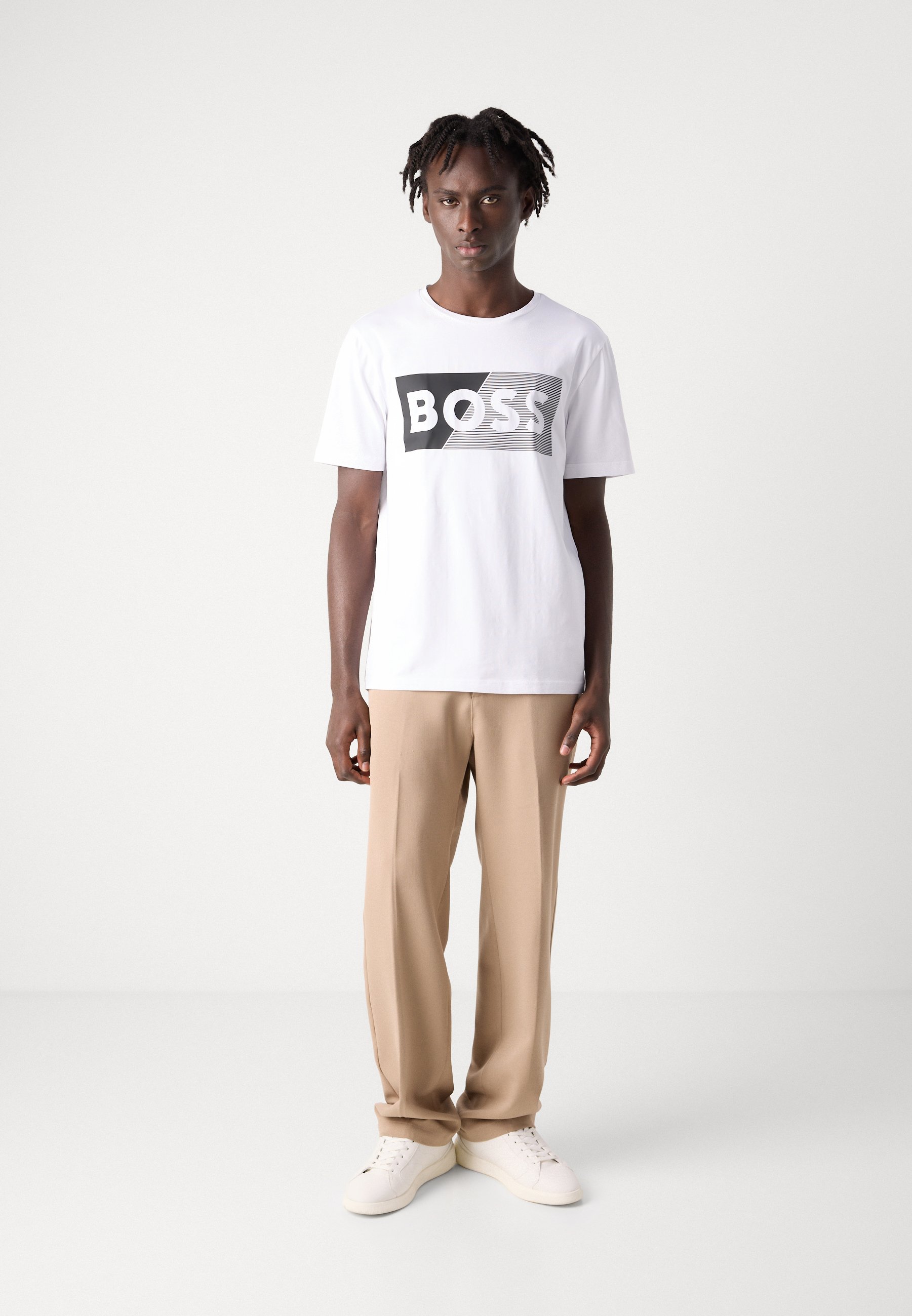 BOSS 2 PACK T shirt imprime open miscellaneous noir ZALANDO.FR