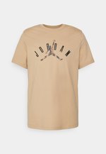 Jordan CREW - Triko s potiskem - hemp/black/béžová - Zalando.cz