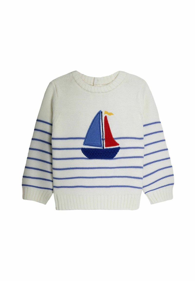 JoJo Maman Bébé REGULAR FIT - SAILBOAT - Jumper - ecru/off-white - Zalando