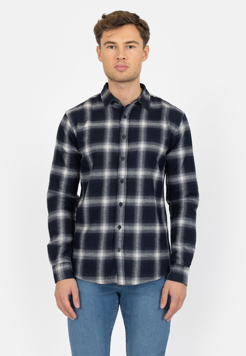 Denim Project CHECK - Shirt - check dark navy check/dark blue - Zalando.ie