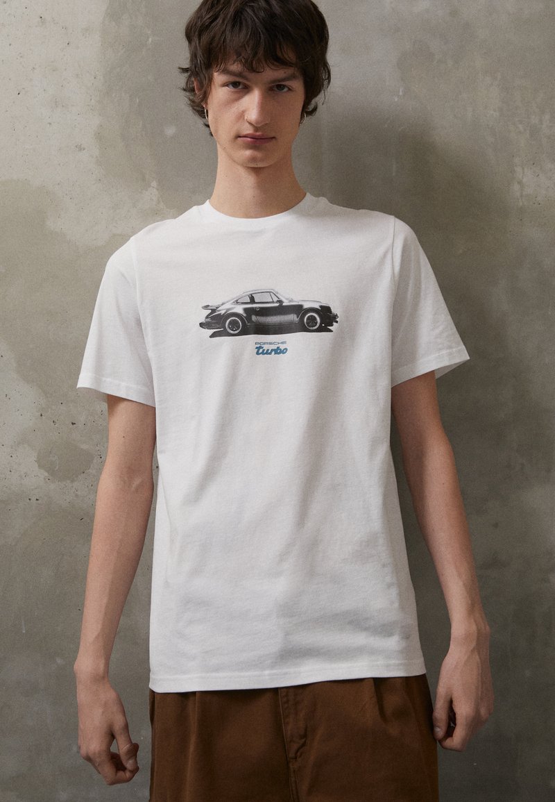 Puma PL GRAPHIC - T-Shirt print - white/weiß - Zalando.at