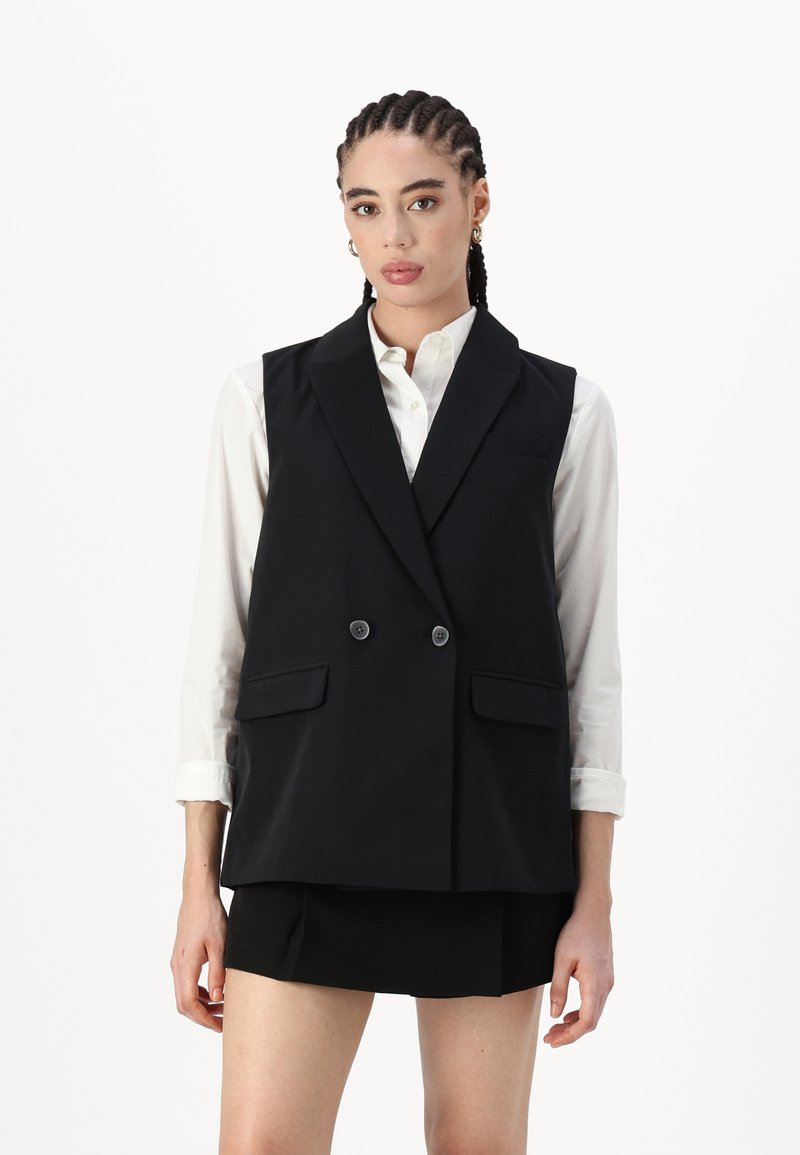 VILA VIMARY TAILORED VEST - Waistcoat - black beauty/black - Zalando.ie