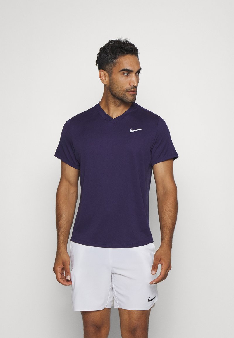 Nike Performance T-shirt de sport - purple ink/white/lilas - ZALANDO.FR