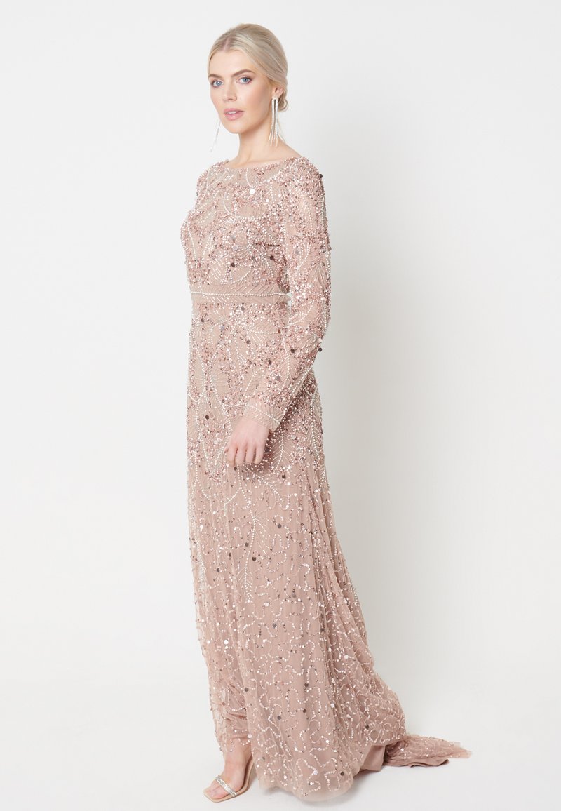 Maryisa EMBELLISHED SEQUINS MODEST - Ballkleid - taupe blush/taupe ...
