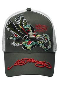 Ed Hardy EAGLE-SNAKE TWILL - Gorra - olive white/verde oliva - Zalando.es