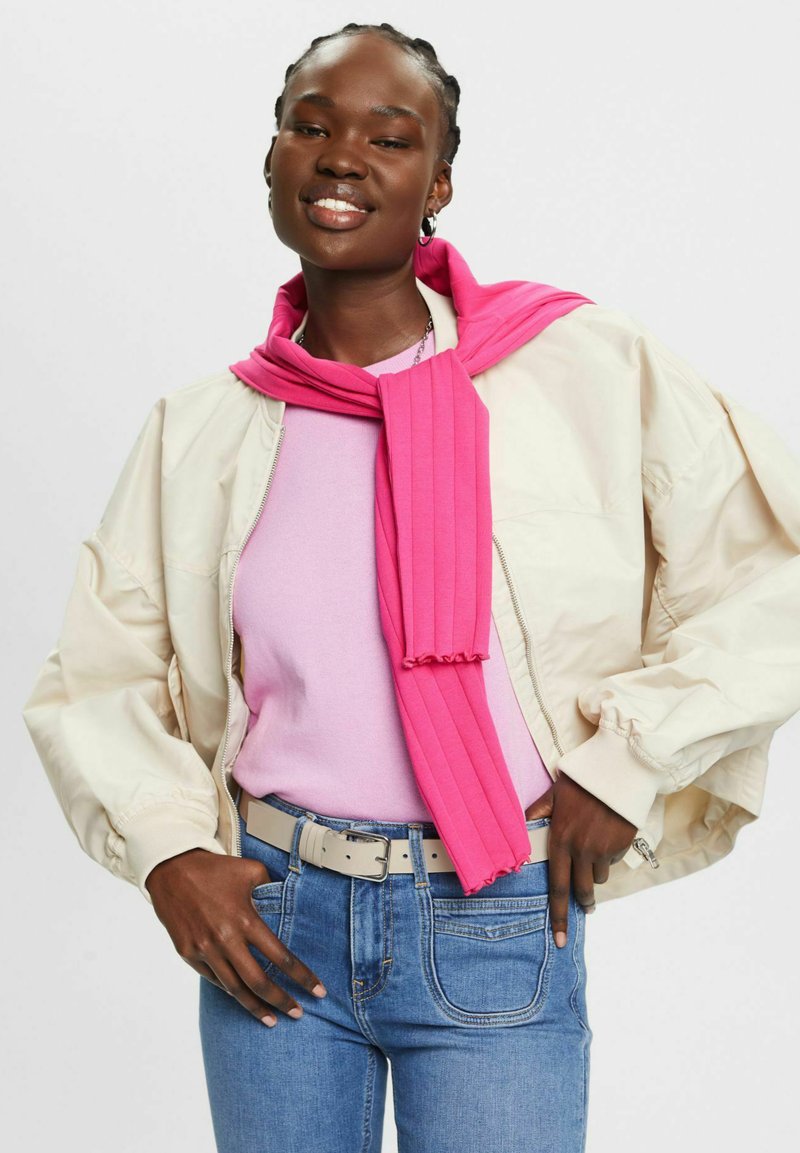 Esprit MIT METALLSCHNALLE - Belt - cream beige/beige - Zalando.ie