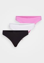 ONLY ONLVICKY SEAMLESS THONG 3 PACK - String - super pink/black/white/pink - Zalando.de