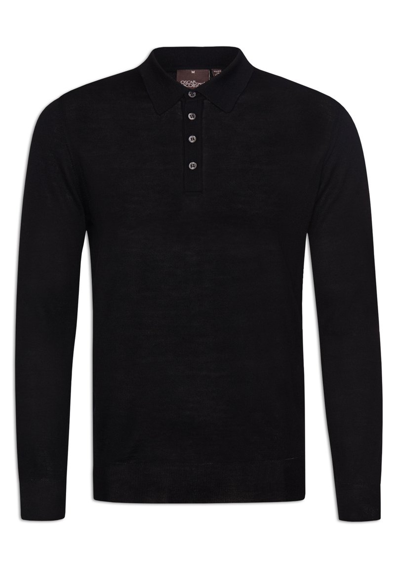 Oscar Jacobson RUBEN - Polo shirt - black tile/black - Zalando.ie