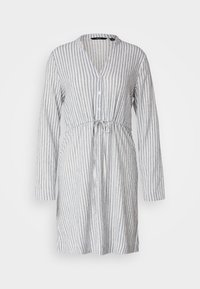 Vero Moda VMBERTA PIA SHORT DRESS - Blusenkleid - snow white/china blue ...