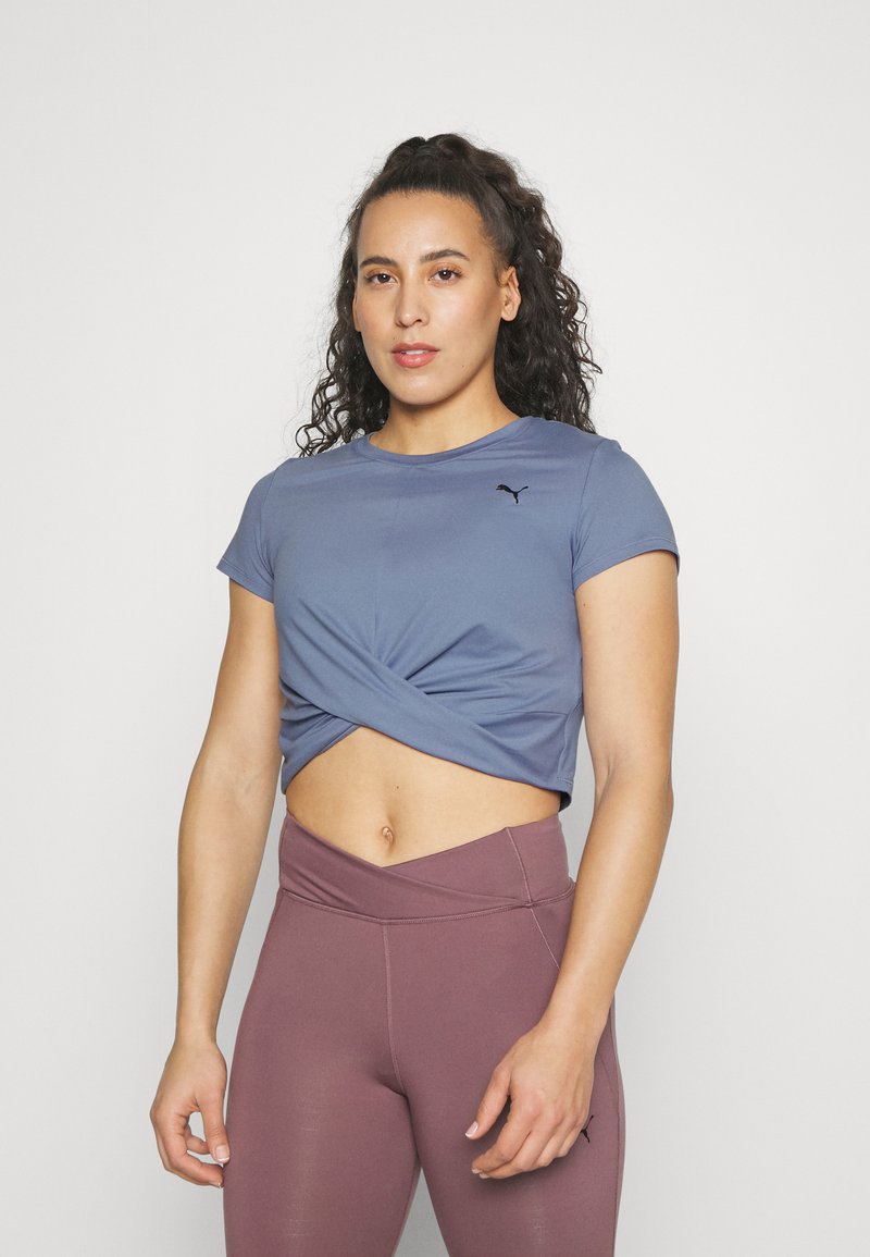 Puma STUDIO YOGINI LITE TWIST TEE - T-shirt de sport - filtered ash ...