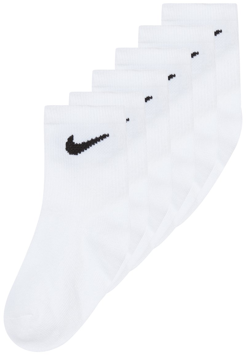 Nike Sportswear BASIC CREW 6 PACK UNISEX - Strumpor - white/vit ...