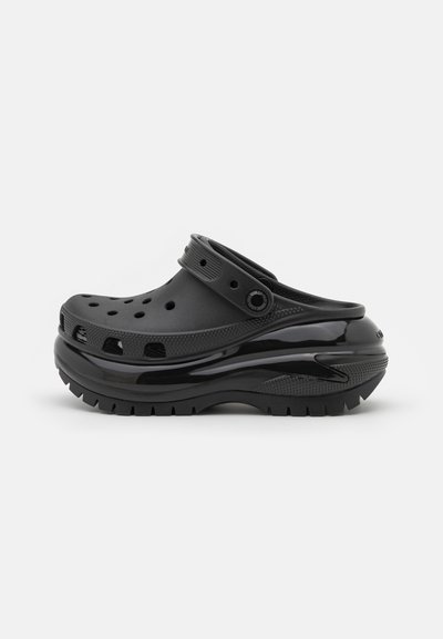 Crocs CLASSIC MEGA CRUSH UNISEX - Muiltjes - black/zwart - Zalando.nl
