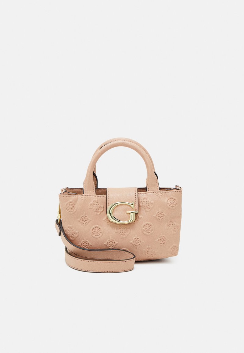 Guess MINI SATCHEL BAG - Across body bag - miami tan/light pink - Zalando
