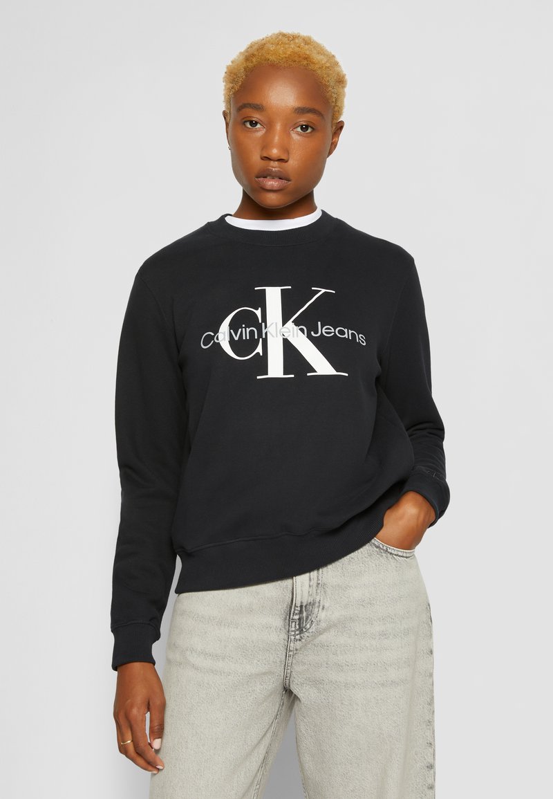 Calvin Klein Jeans Core Monogram Sweatshirt Black Zalando Ie