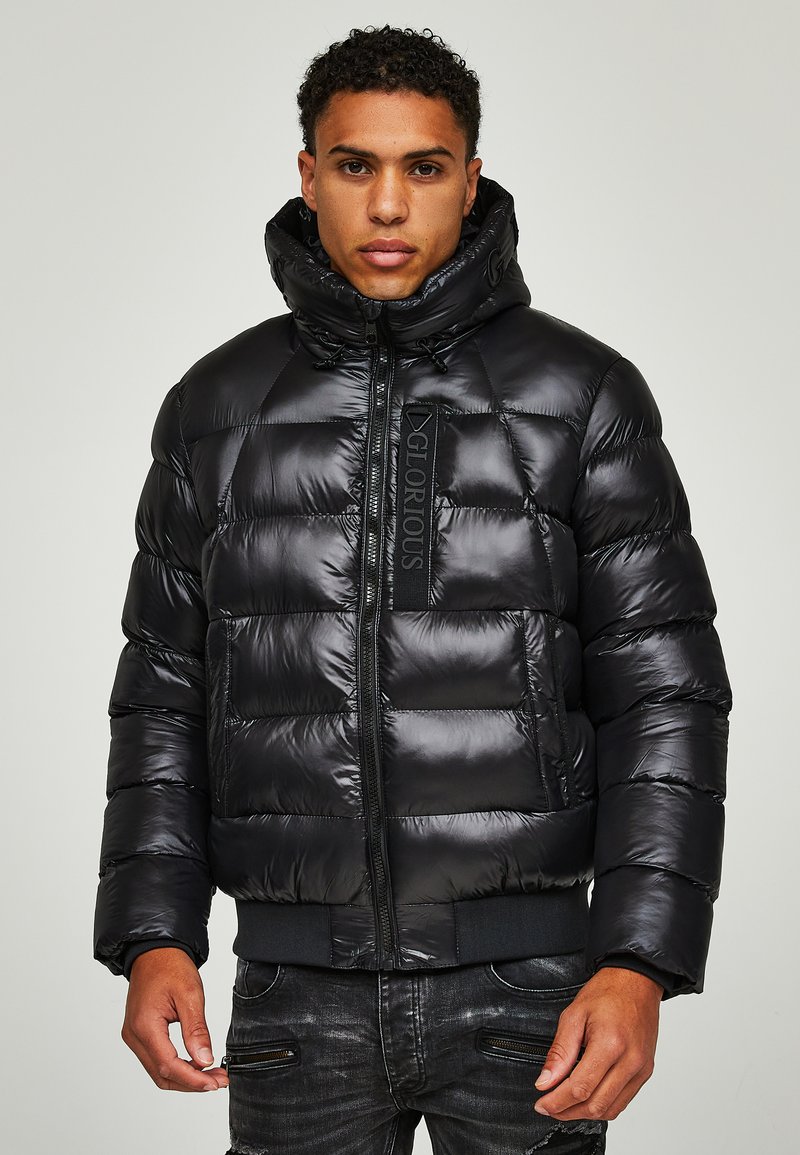 Glorious Gangsta TRIPP HOODED PUFFER JACKET - Winterjas - jet black ...