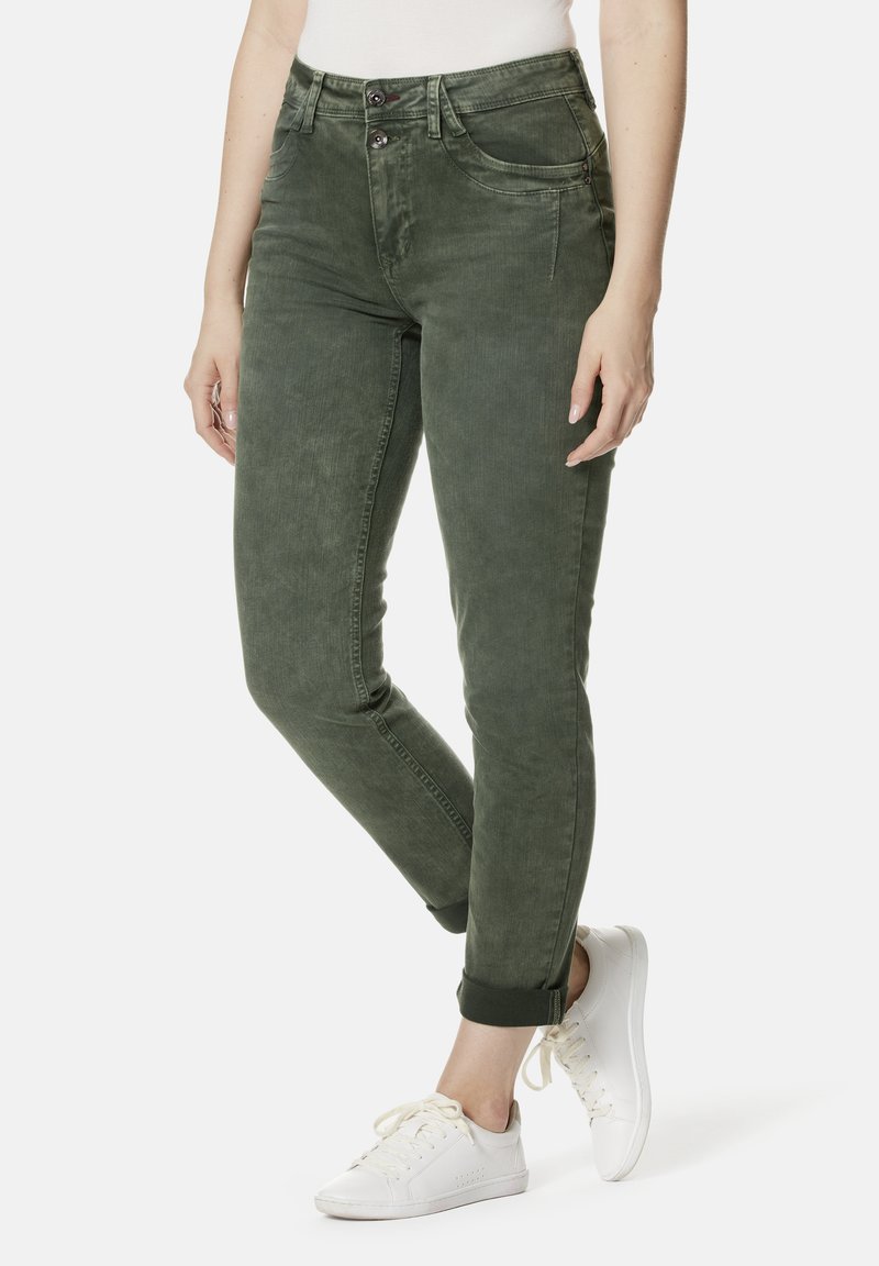 Stooker Women DAVOS BOYFRIEND - Slim fit jeans - green wash/green - Zalando