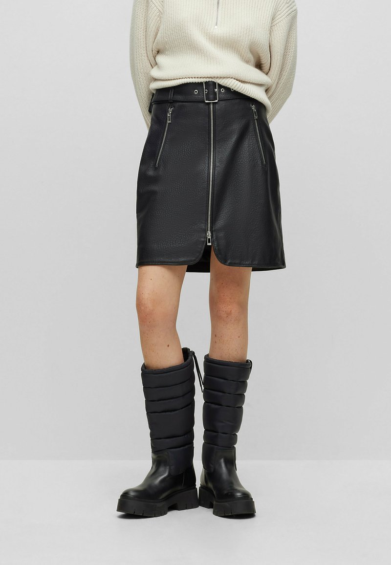 HUGO LEONARA - A-line skirt - black one/black - Zalando.co.uk