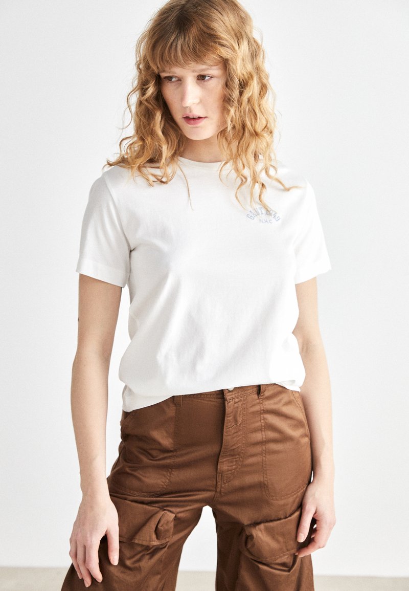 GANT Basic T-shirt - eggshell/off-white - Zalando