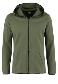 Urban Classics Felpa con zip - olive/oliva - Zalando.it