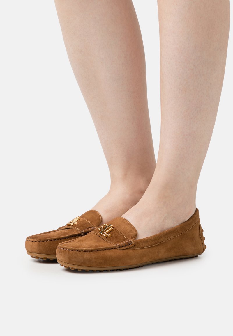Lauren Ralph Lauren BARNSBURY FLATS CASUAL - Mockasiner - whiskey/tan ...