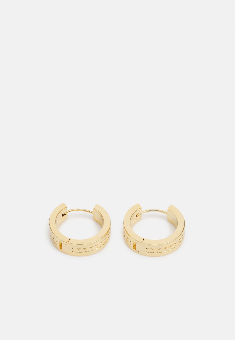 Orelia BEAD INLAY MID SIZE HOOP - Ohrringe - pale gold-coloured ... Orelia BEAD INLAY MID SIZE HOOP - Ohrringe - pale gold-coloured ...