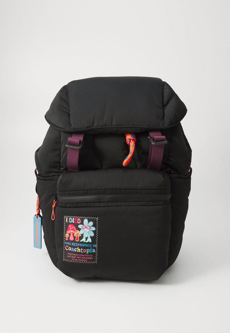 COACH COACHTOPIA LOOP QUILTED WAVY BACKPACK - Rucksack - black - Zalando