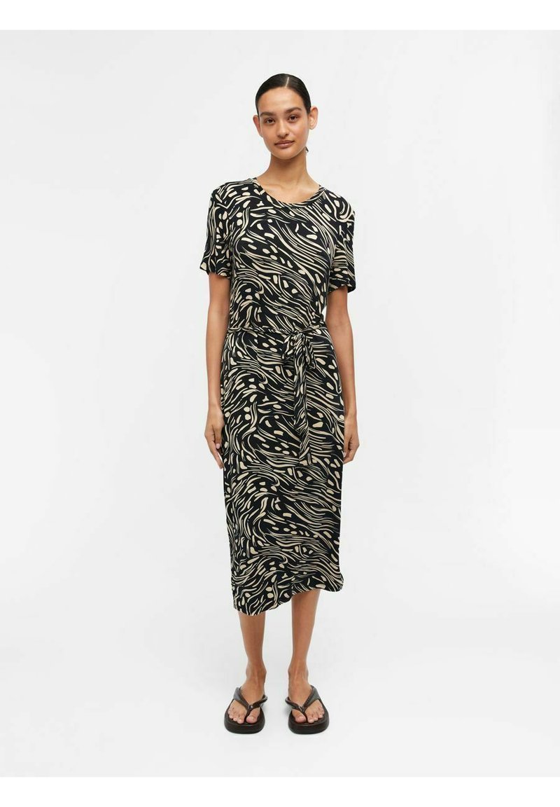 Object PRINT - Jerseykleid - black/schwarz - Zalando.at
