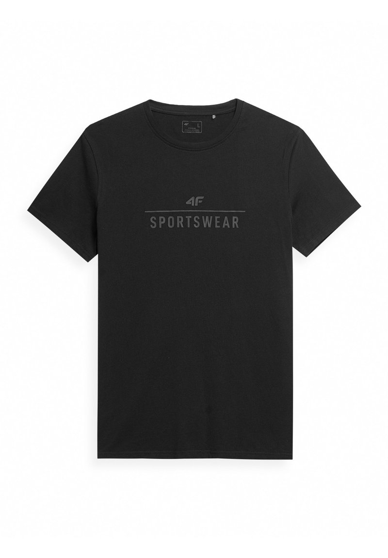 4F T-Shirt print - deep black/schwarz - Zalando.de