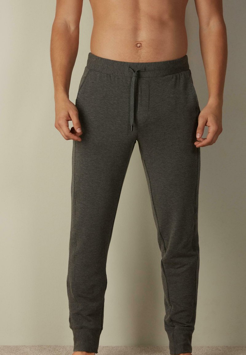 Intimissimi LONG - Bas de pyjama - grafitgrau meliert/gris chiné ...
