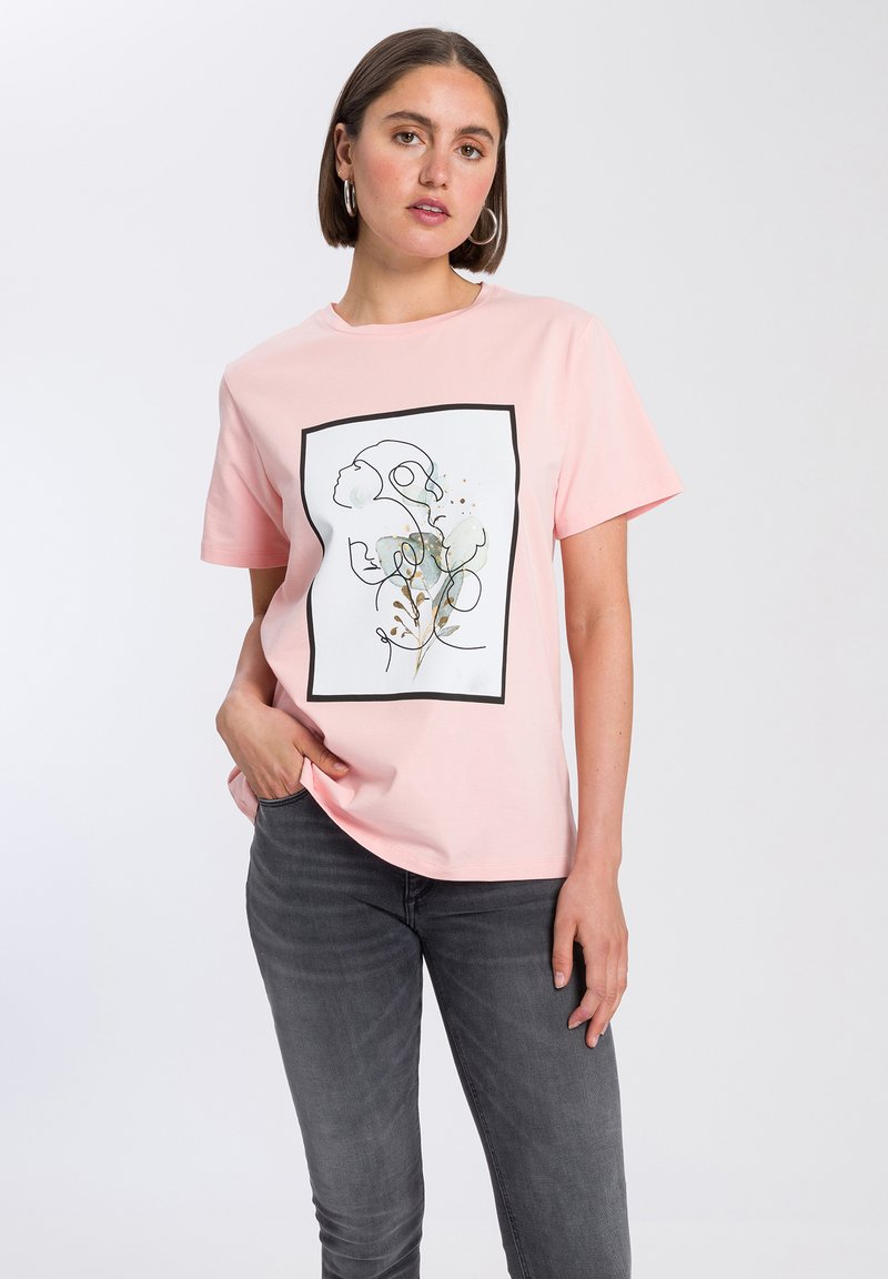 Cross Jeans T-Shirt print - rose/rosa - Zalando.de
